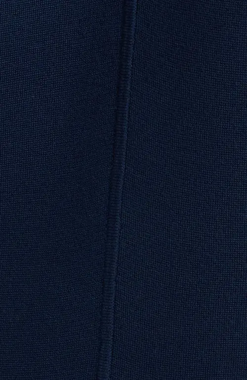 Nordstrom Navy Merino Wool Blend Sweater Knit Blazer