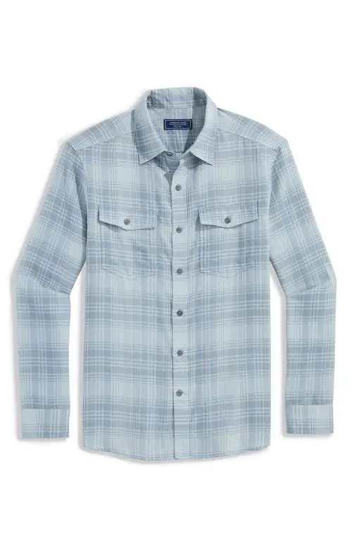 Vineyard Vines Plaid Chiller Double Cloth Button Up Shirt