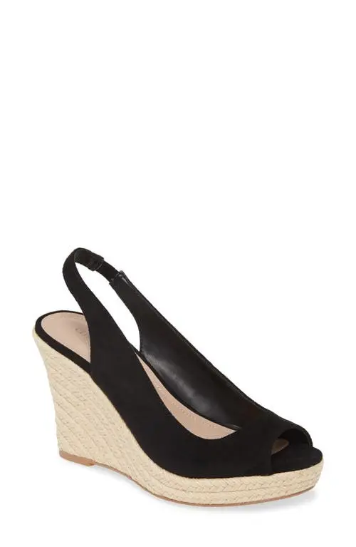 Charles By Charles David Laila Espadrille Slingback Wedge Women0 - Black