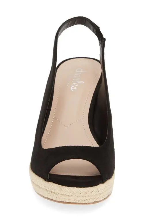 Charles By Charles David Laila Espadrille Slingback Wedge Women0