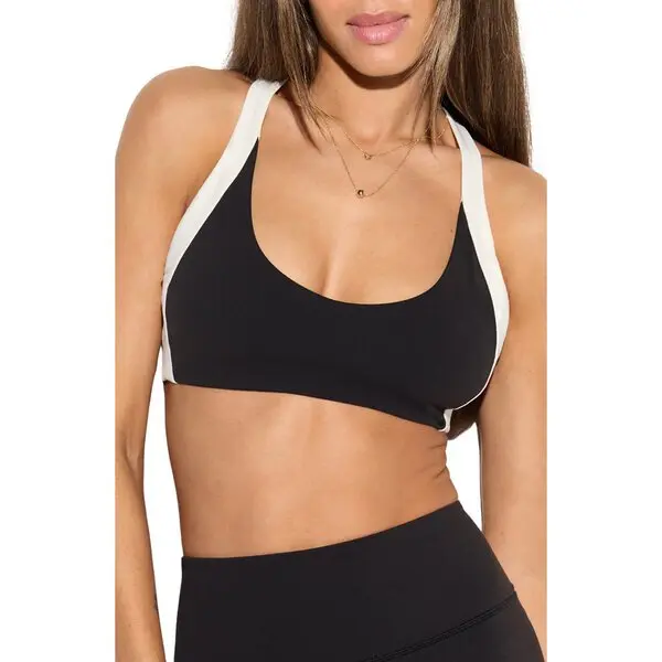 Spiritual Gangster Reset Racerback Sports Bra - Black