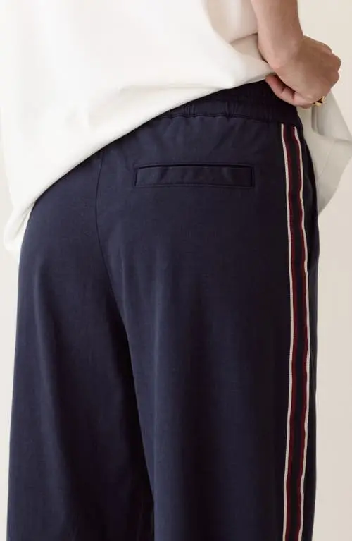 Marine Layer Allison Pull-on Wide Leg Side Stripe Pants