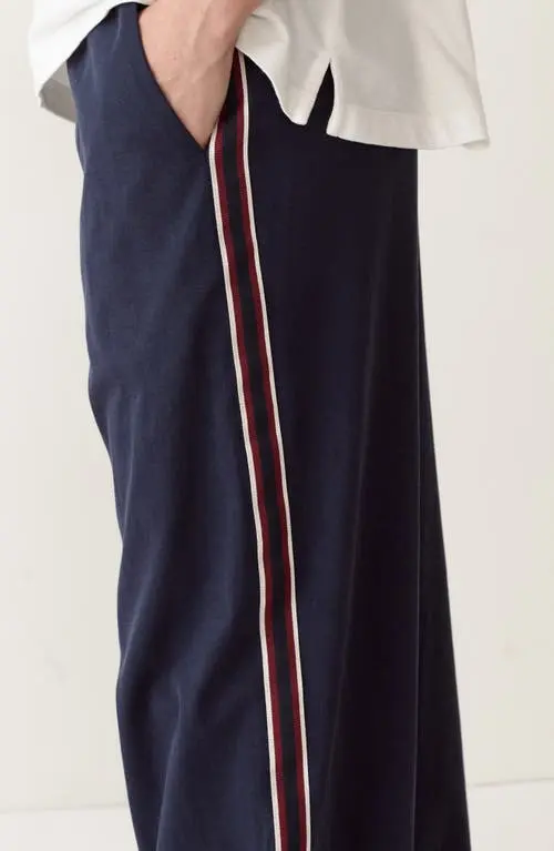 Marine Layer Allison Pull-on Wide Leg Side Stripe Pants