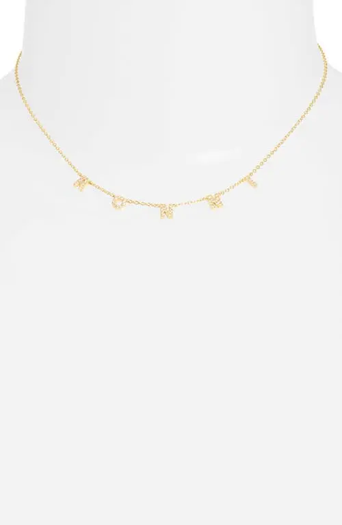 THE SIS KISS It's All In A Name Pav Initial Necklace