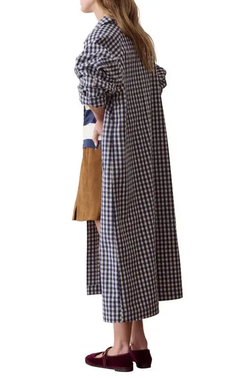 Marine Layer Hayes Gingham Trench Coat