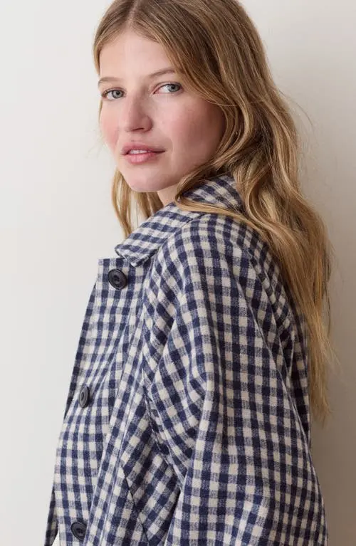 Marine Layer Hayes Gingham Trench Coat