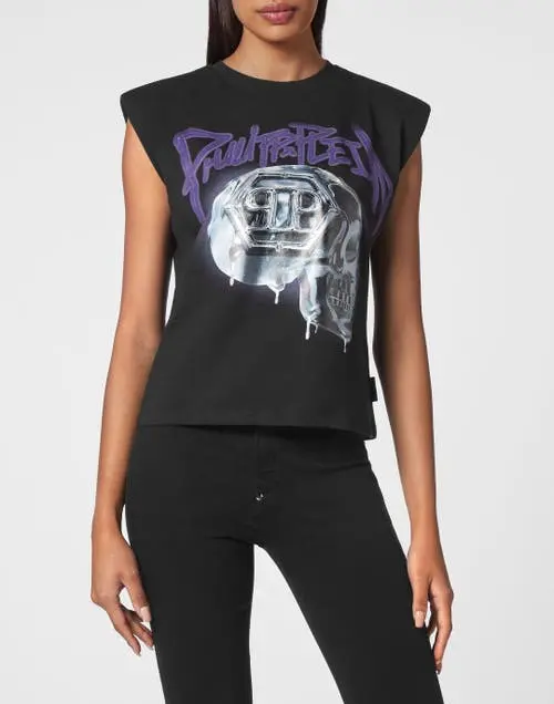 Philipp Plein Tank Top Skull