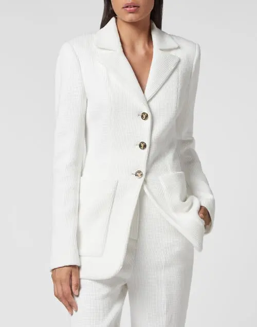 Philipp Plein Blazer Fitted Texture