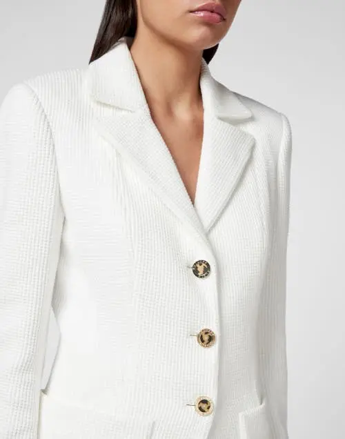 Philipp Plein Blazer Fitted Texture