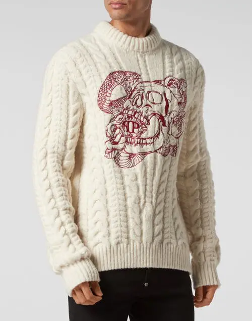 Philipp Plein Pullover Round Neck Skull