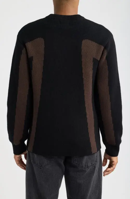 Obey Brann Crewneck Cotton Blend Sweater