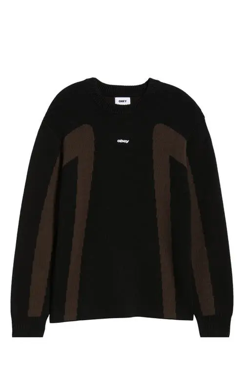 Obey Brann Crewneck Cotton Blend Sweater