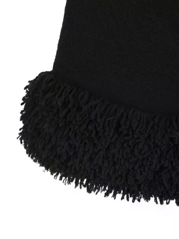 Loewe Fringed Asymmetric Mini Skirt