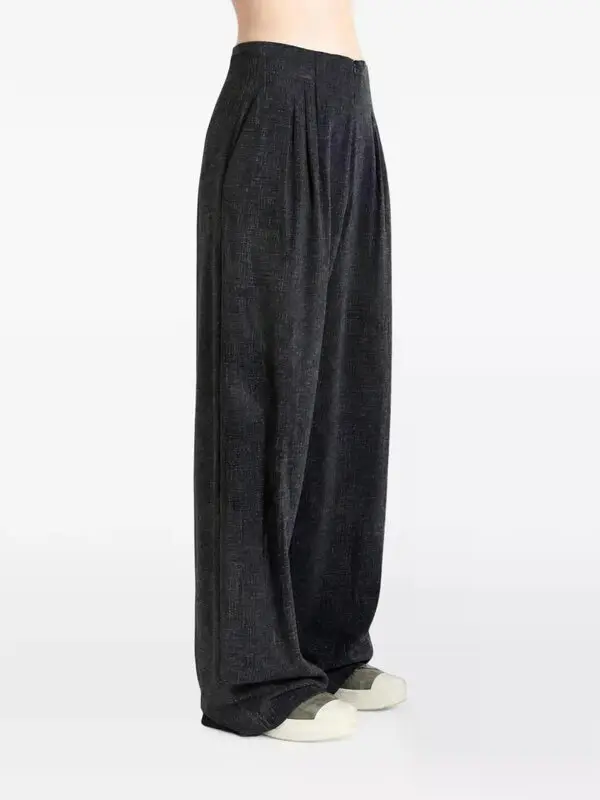 CORTANA Tiempo Pleated Wide-leg Trousers