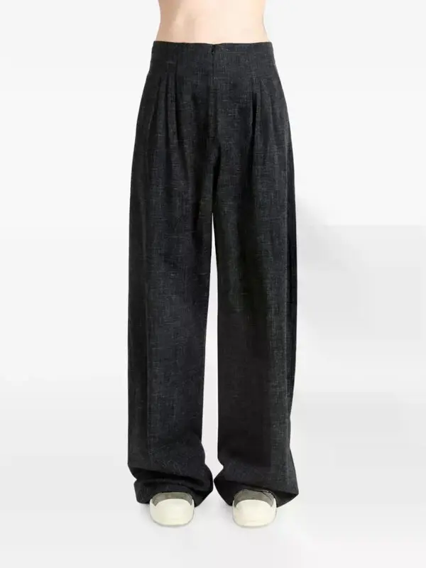 CORTANA Tiempo Pleated Wide-leg Trousers