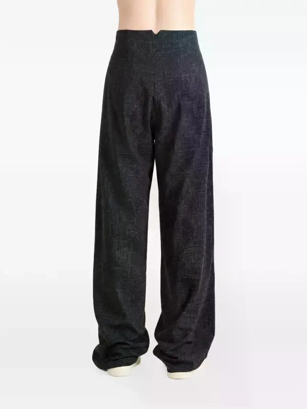 CORTANA Tiempo Pleated Wide-leg Trousers