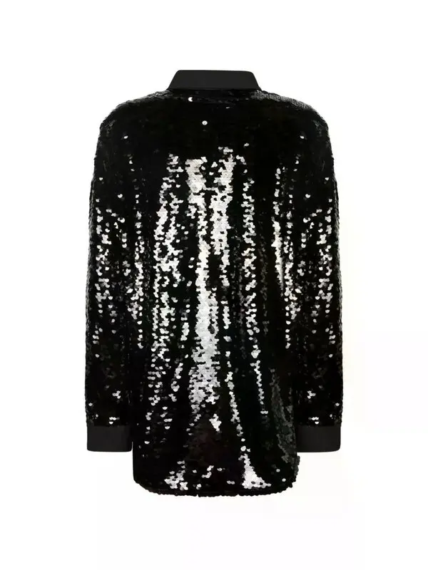 Alberta Ferretti Sequin-embellished Shirt - Black