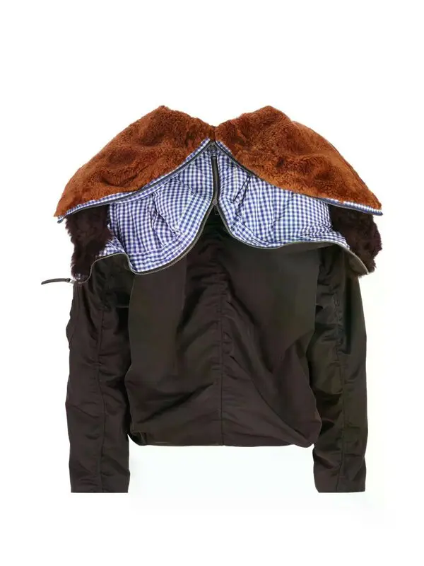 Loewe Shearling-trimmed Bomber Jacket