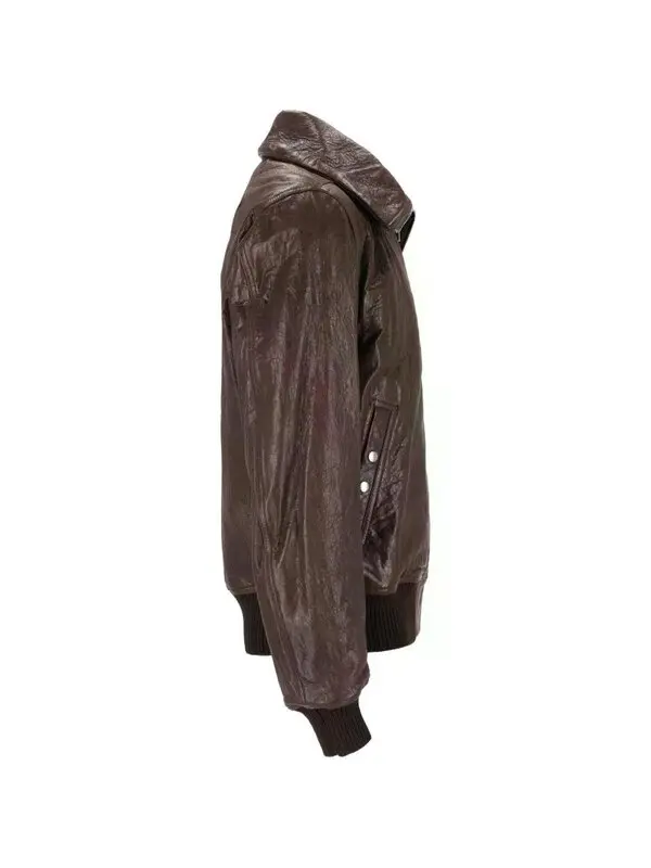 Rick Owens Dracuflight Leather Bomber Jacket