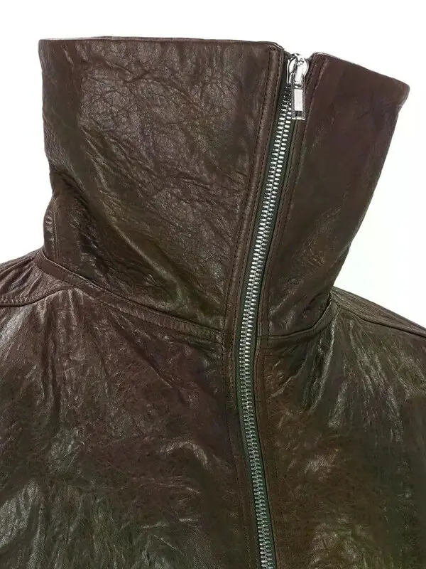 Rick Owens Dracuflight Leather Bomber Jacket