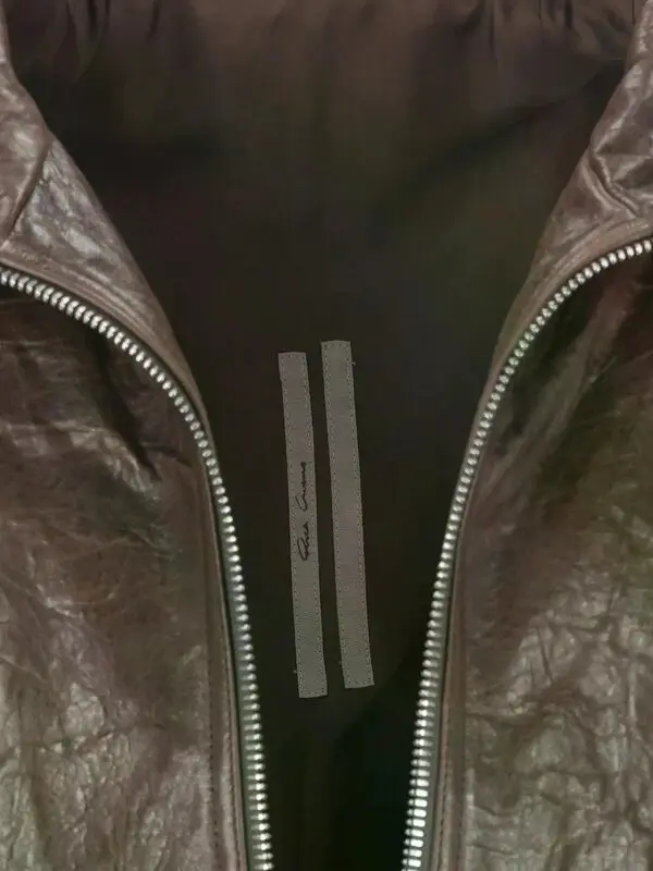 Rick Owens Dracuflight Leather Bomber Jacket