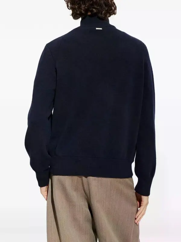 FERRAGAMO Suede Blouson With Knitted Details