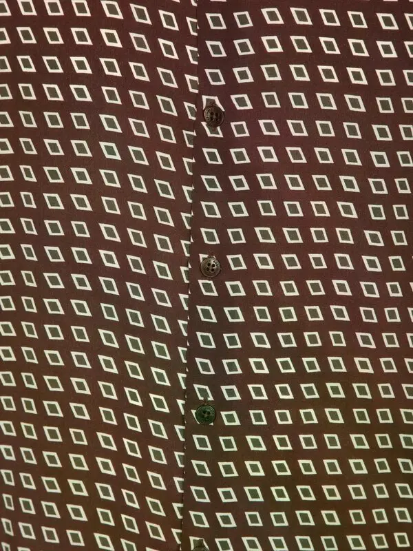 COSTUMEIN Geometric-print Long-sleeved Shirt