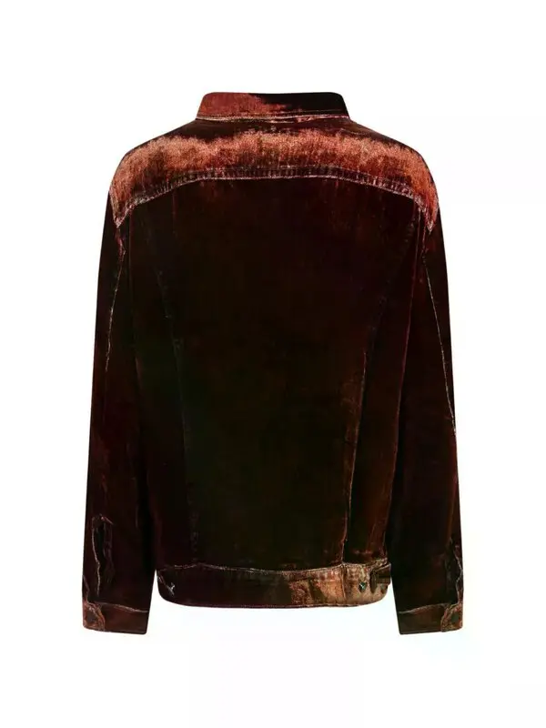 PIERRE-LOUIS MASCIA Velvet-effect Button-down Jacket