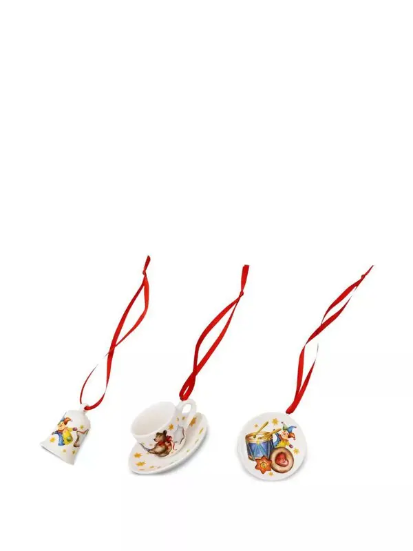 HUTSCHENREUTHER Illustrated Ornament Set - Multicolour