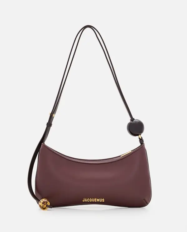 Jacquemus Le Bisou Perle Leather Shoulder Bag