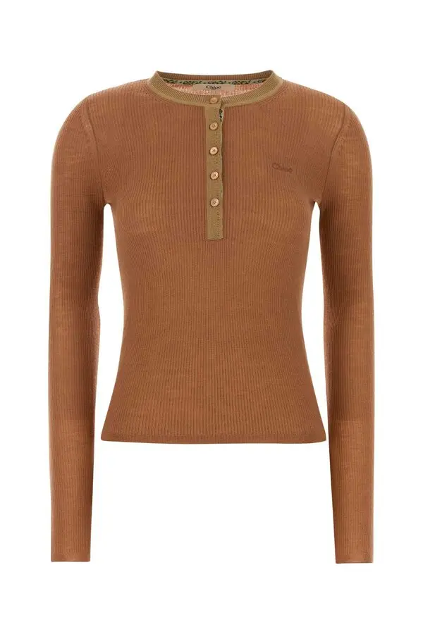 Chloé Antiqued Silk T-shirt - Pink