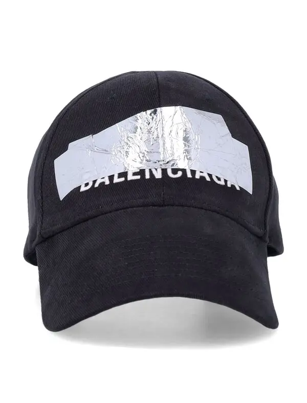 Balenciaga Graphic Logo Baseball Cap - Nero