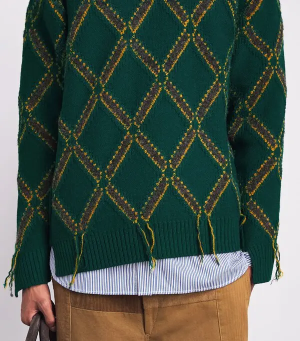 Junya Watanabe Wool Intarsia Sweater