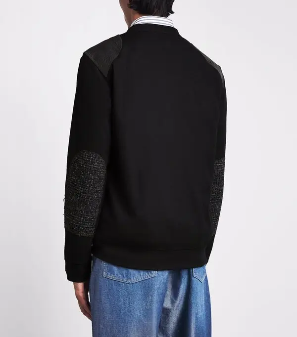 Junya Watanabe Wool Leather-patch Cardigan