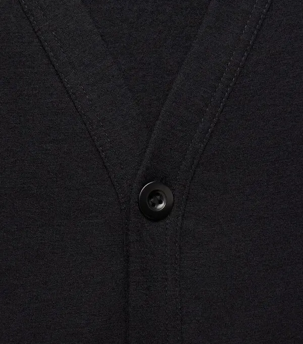 Junya Watanabe Wool Leather-patch Cardigan
