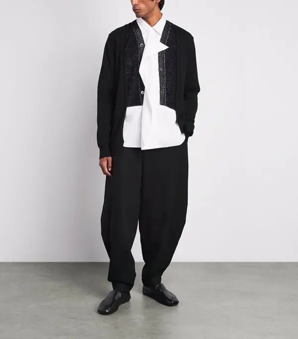 Comme Des Garçons Wool Balloon Wide-leg Trousers