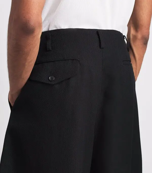 Comme Des Garçons Wool Balloon Wide-leg Trousers