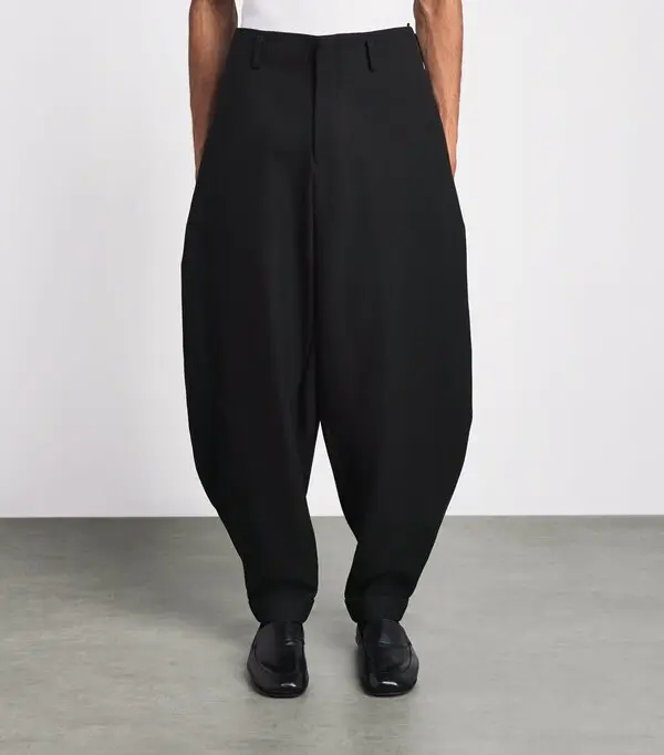 Comme Des Garçons Wool Balloon Wide-leg Trousers