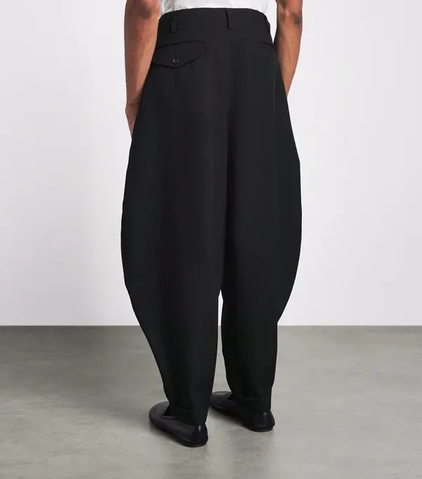 Comme Des Garçons Wool Balloon Wide-leg Trousers