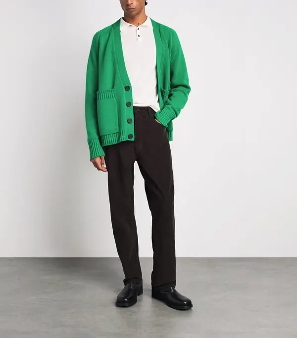 Studio Nicholson Wool V-neck Cardigan