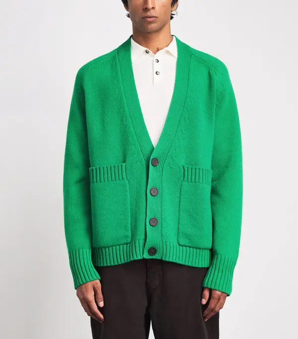 Studio Nicholson Wool V-neck Cardigan