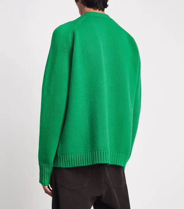 Studio Nicholson Wool V-neck Cardigan
