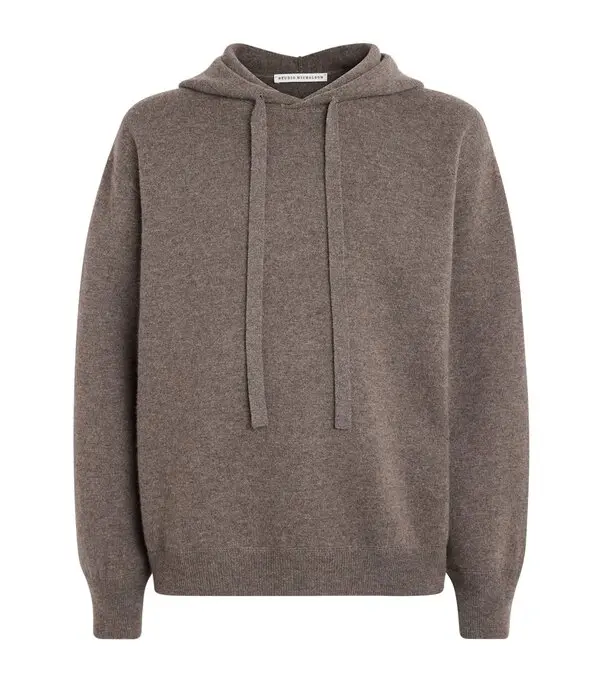 Studio Nicholson Wool-cashmere Cope Knitted Hoodie - Green