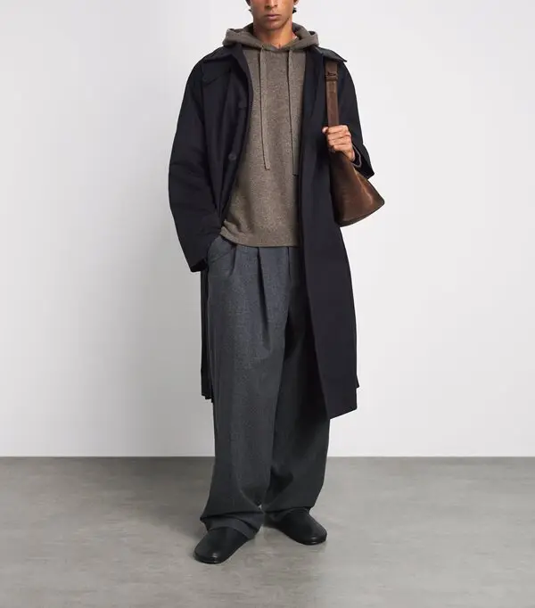 Studio Nicholson Wool-cashmere Cope Knitted Hoodie - Green