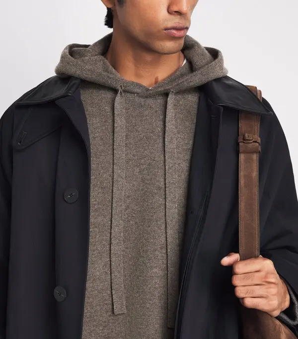 Studio Nicholson Wool-cashmere Cope Knitted Hoodie - Green