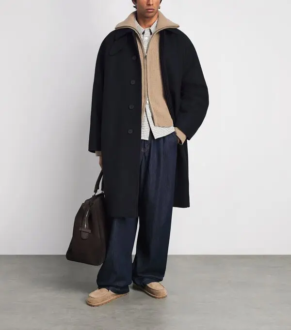 Studio Nicholson Merino Sandos Zip-up Cardigan