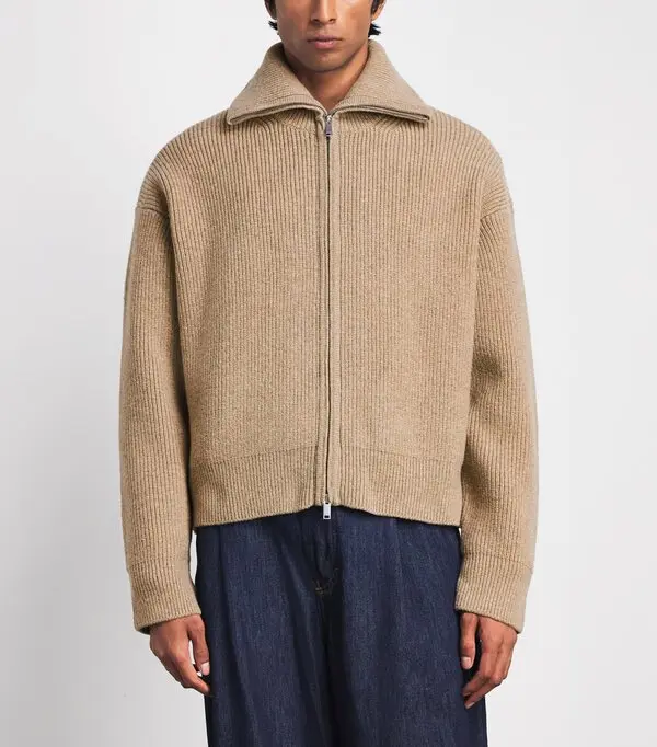 Studio Nicholson Merino Sandos Zip-up Cardigan