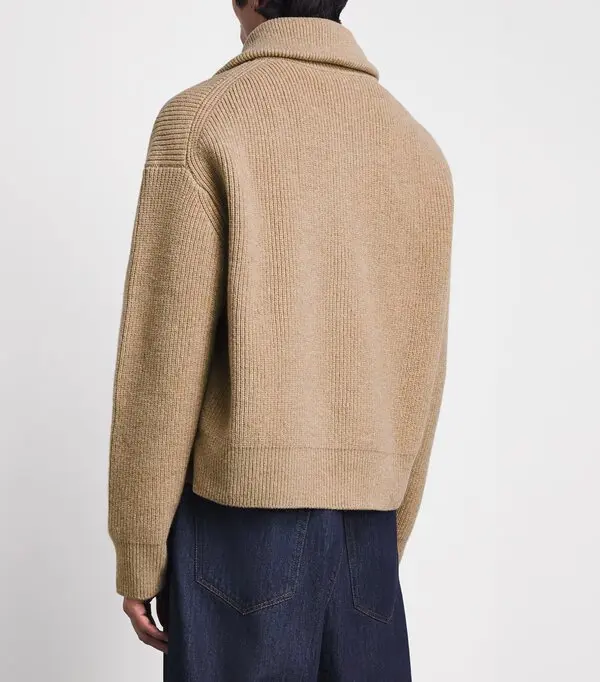 Studio Nicholson Merino Sandos Zip-up Cardigan