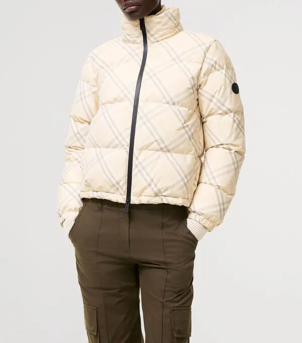 Burberry Down Check Puffer Jacket