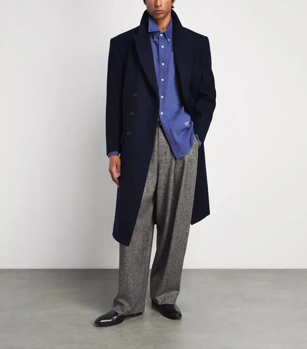 SYSTEM Wool-cashmere Double-breasted Coat